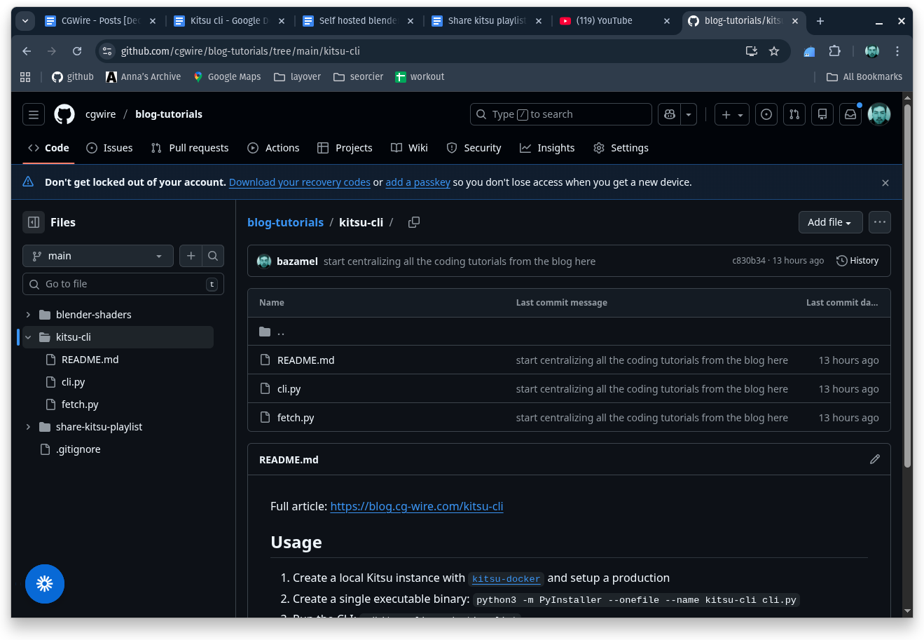 Building a Portable Kitsu CLI with Python and Gazu